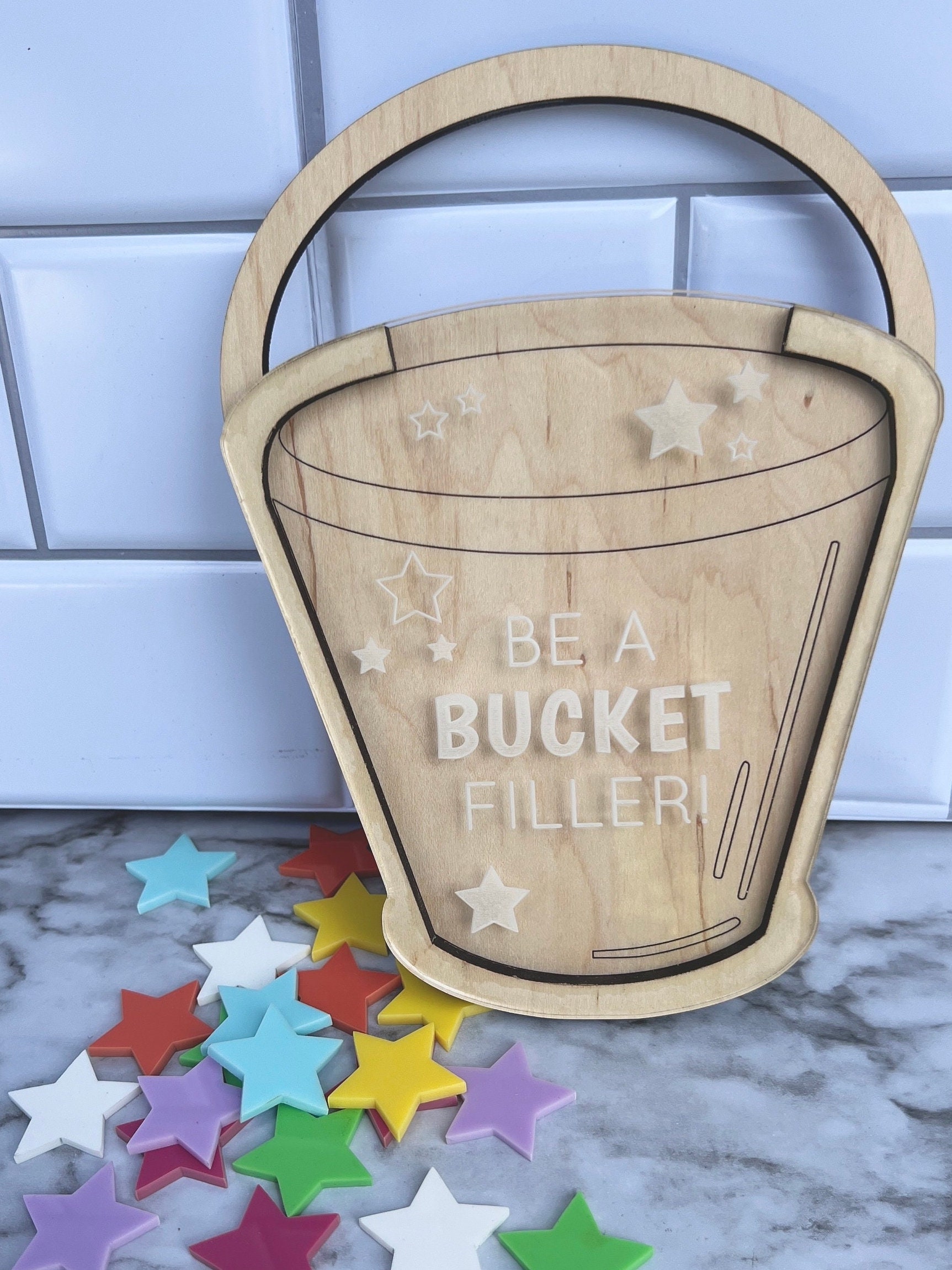 Bucket Filler Bulletin Board Kit With Large Stars, Classroom Decor, Be ...