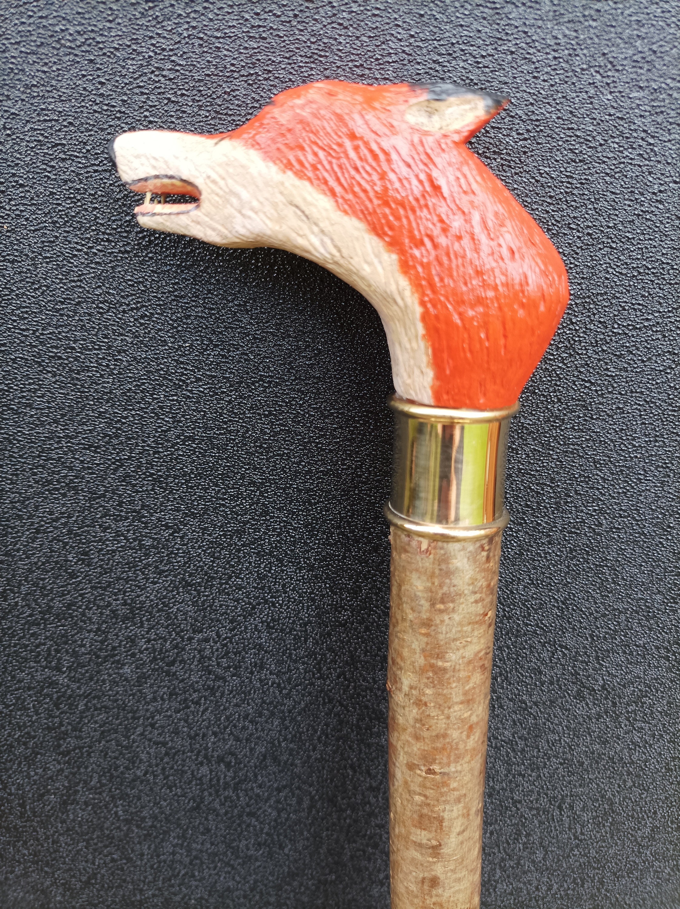 Hand Carved Snarling Fox - Etsy