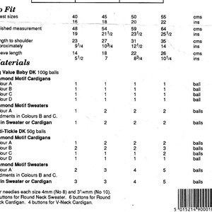 Vintage Knitting Pattern for Baby Cardigans and Sweaters Plain or ...