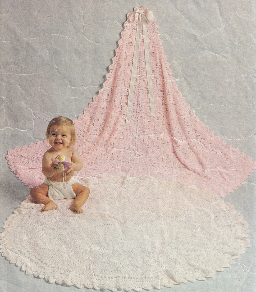Vintage Knitting Pattern for 3 Ply Baby Circular and Square Shawls - Etsy