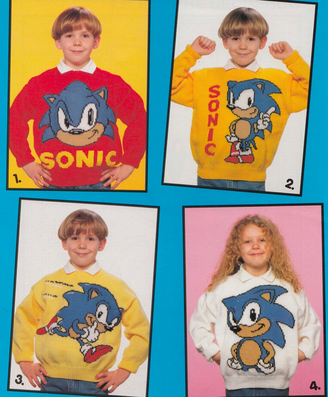 Sonic the Hedgehog Sweater / Jumper Knitting Pattern Instant Download ...