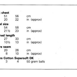 Cute Baby Boy Sweater Vintage Knitting Pattern 18-22 Inch Chest in Dk 8 ...