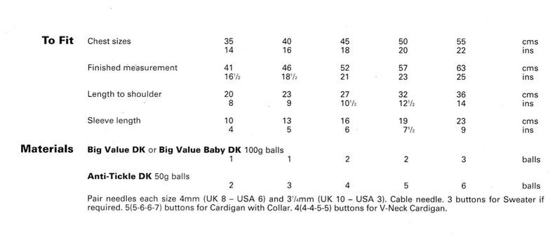 PDF Knitting Pattern for Baby Cable Sweater and Cardigans From Size 14 ...