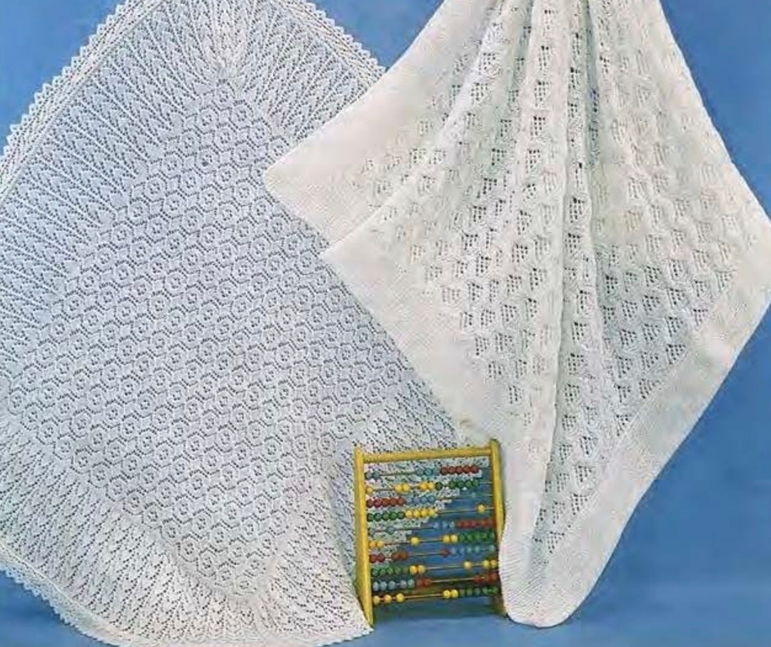 Vintage Knitting Pattern for Beautiful 3 Ply Baby Shawls - Etsy