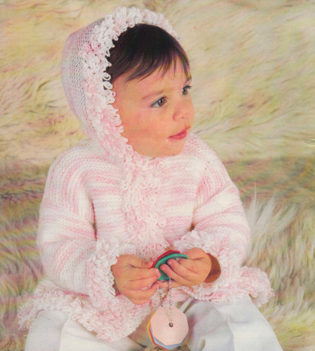 Knitting Pattern for Baby Loopy Cardigan - Etsy