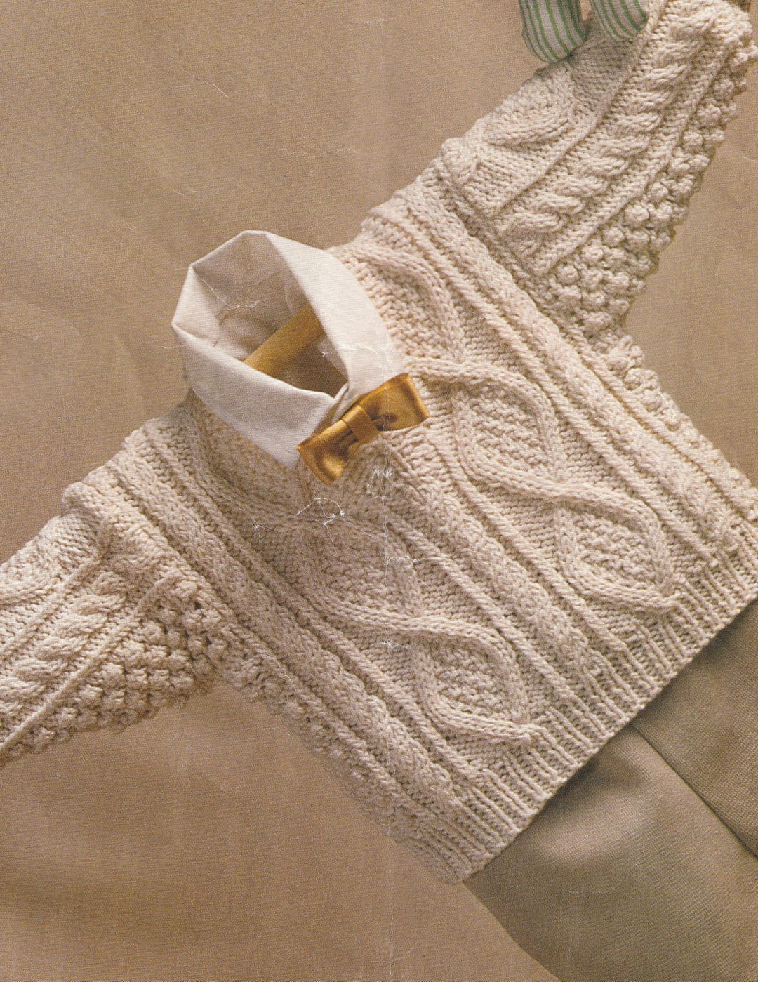 Cute Baby Boy Sweater Vintage Knitting Pattern 18-22 Inch Chest in Dk 8 ...