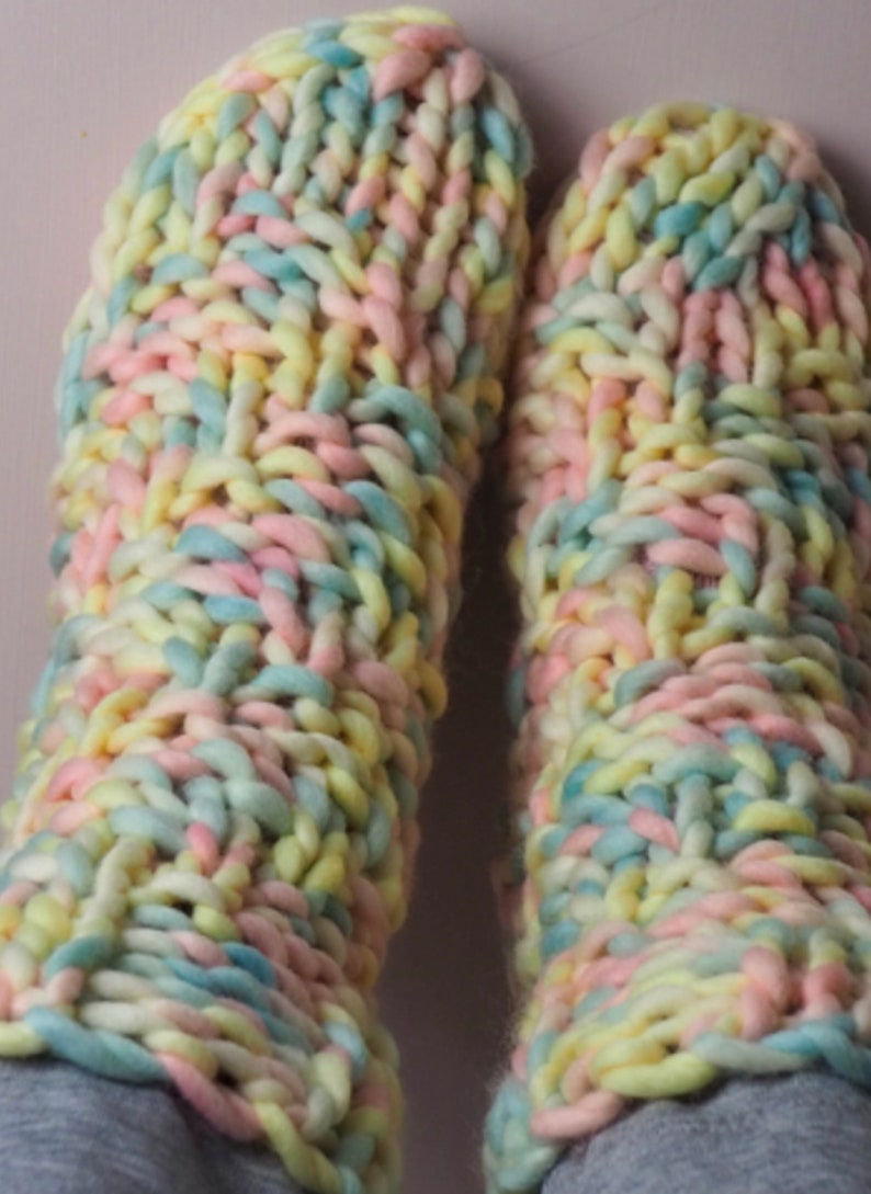Easy Knit Super Chunky Socks Knitting Pattern Instant Download (Instant ...