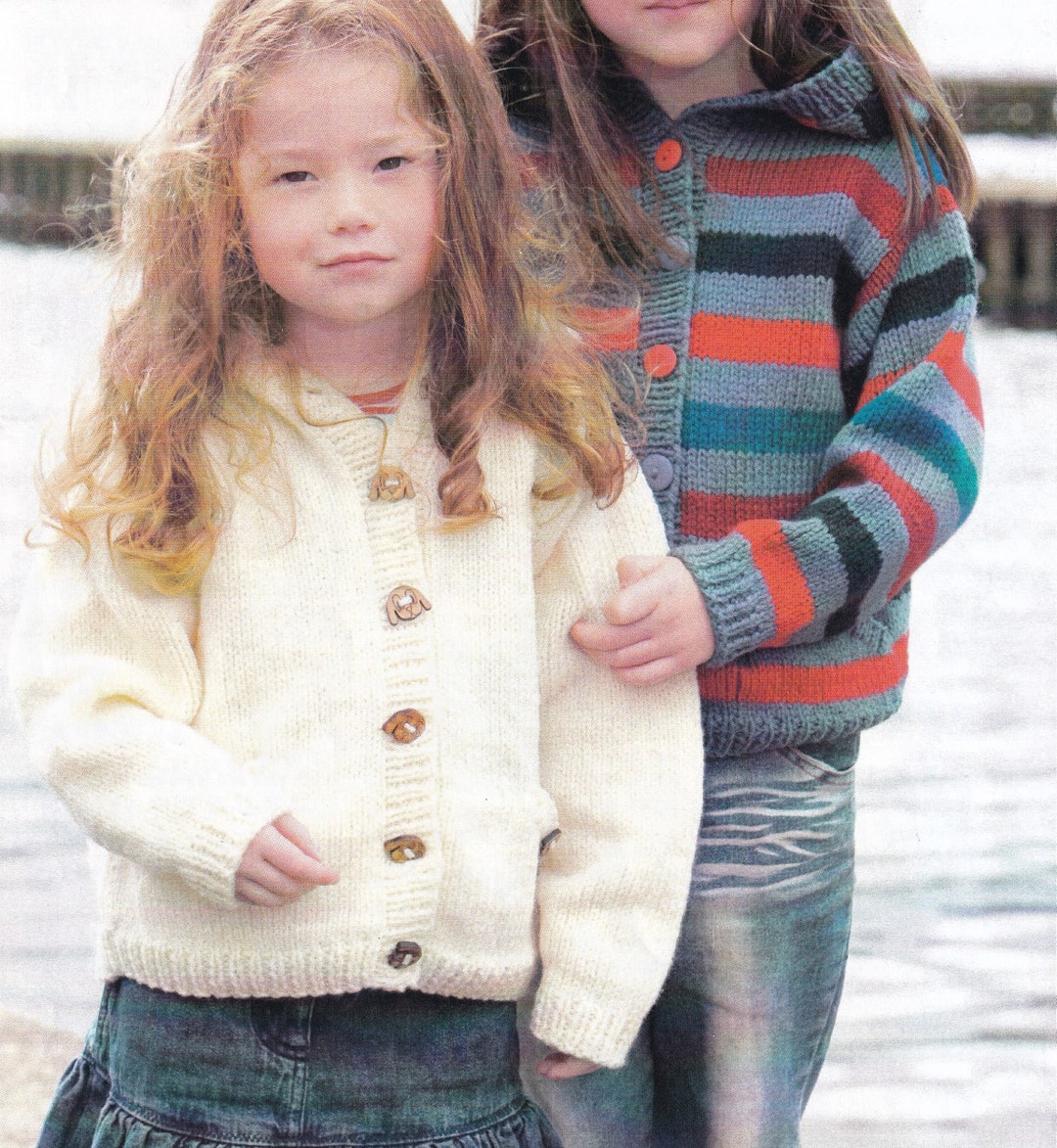 Aran Knitting Pattern for Baby and Child Aran Hoodie Cardigan Jacket ...