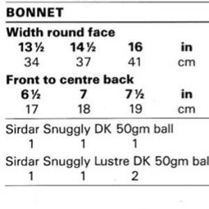 Vintage Knitting Pattern for Baby Bonnets Helmet and Cap - Etsy