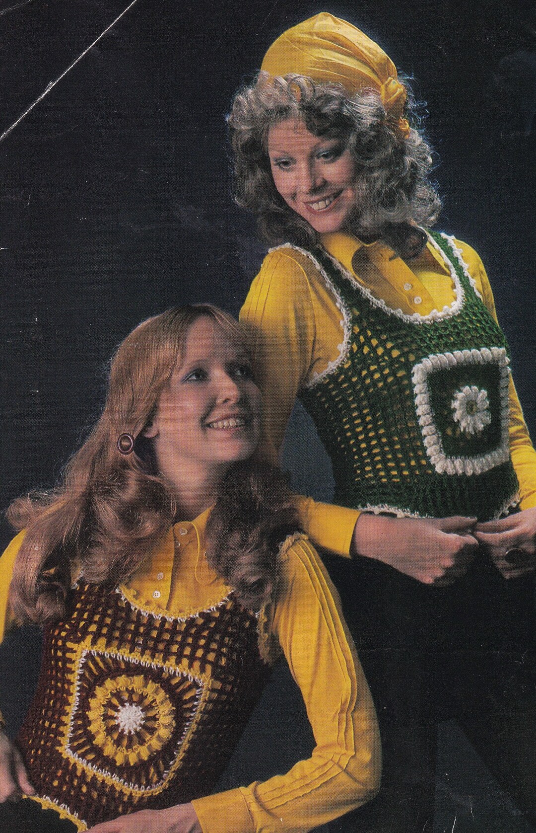 Vintage 1970s Crochet Pattern for Ladies Summer Festival Hippie Vest ...