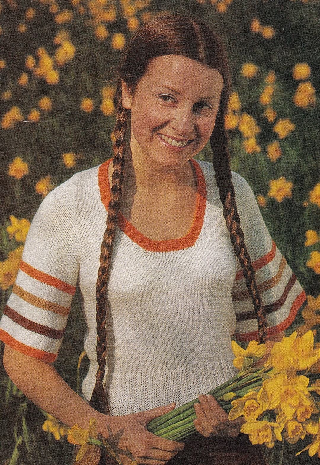 Vintage Knitting Pattern - Women's 1970s Retro Jumper Top - Etsy