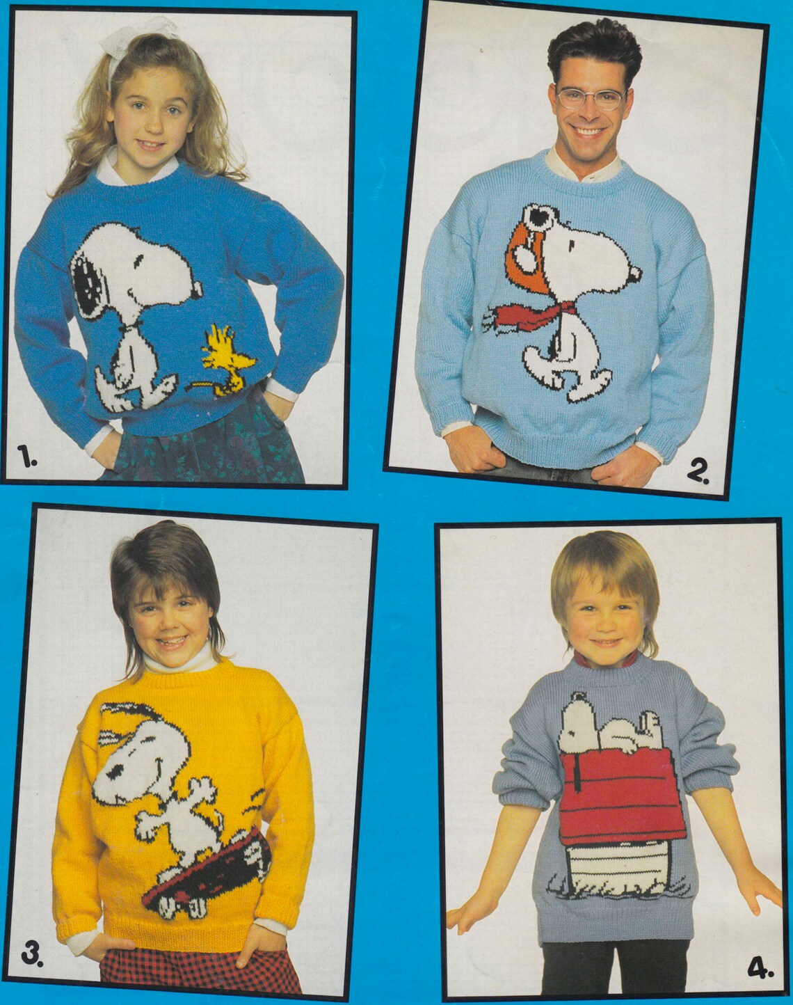 Snoopy Sweater / Jumper Knitting Pattern Instant Download - Etsy UK