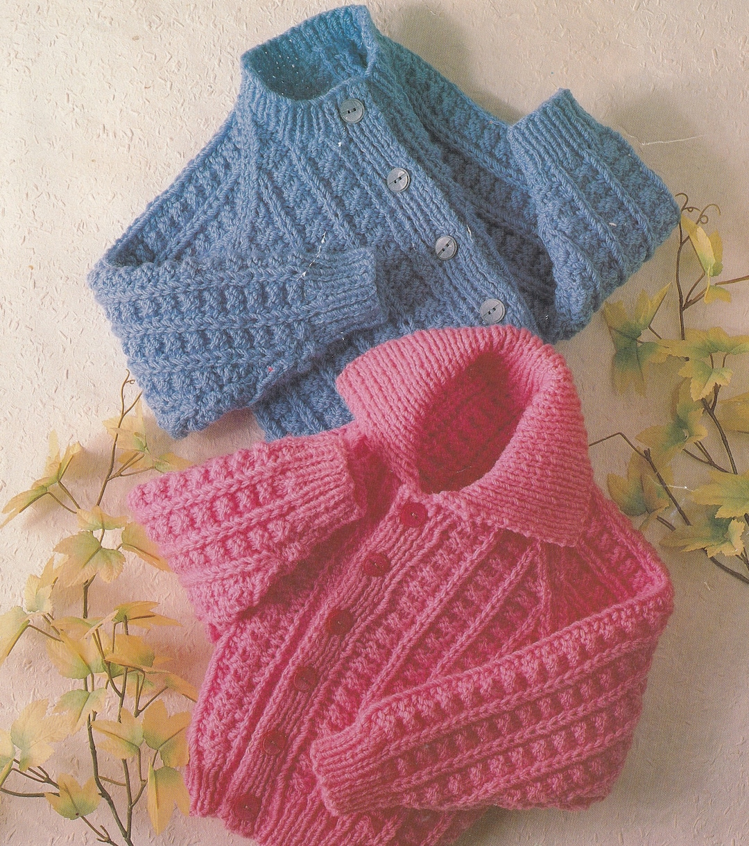 Knitting Pattern for Childrens Jackets Knit in Chunky Yarn - Toddler to ...