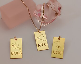 Custom Graduation Necklace, Class of 2024, College Acceptance Gift, New ...