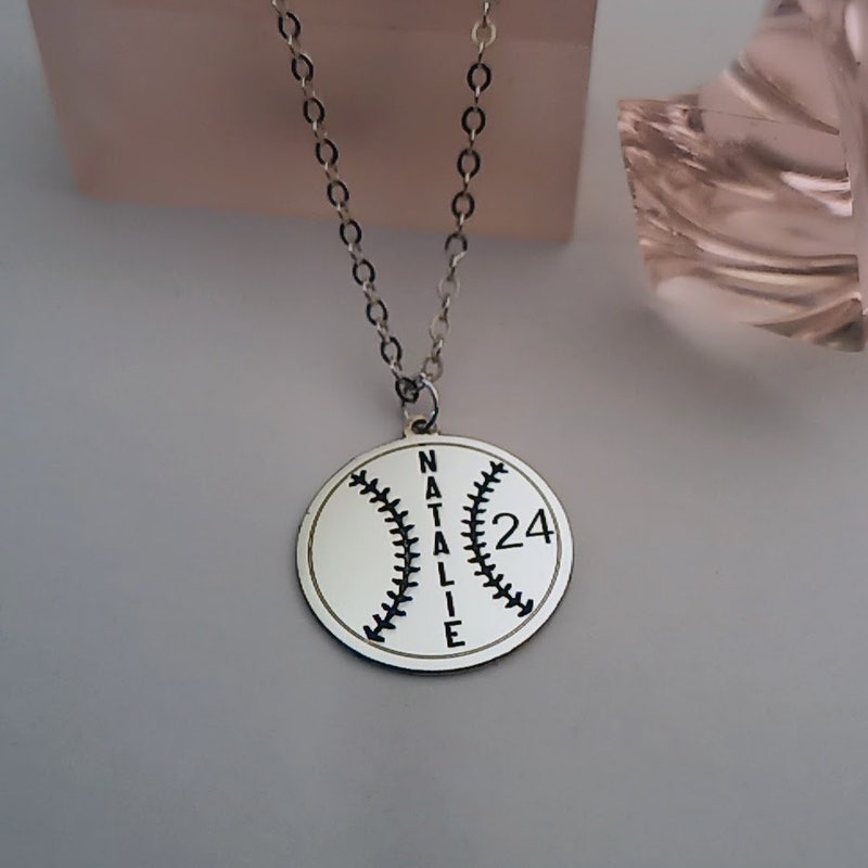 Baseball Necklace - Etsy