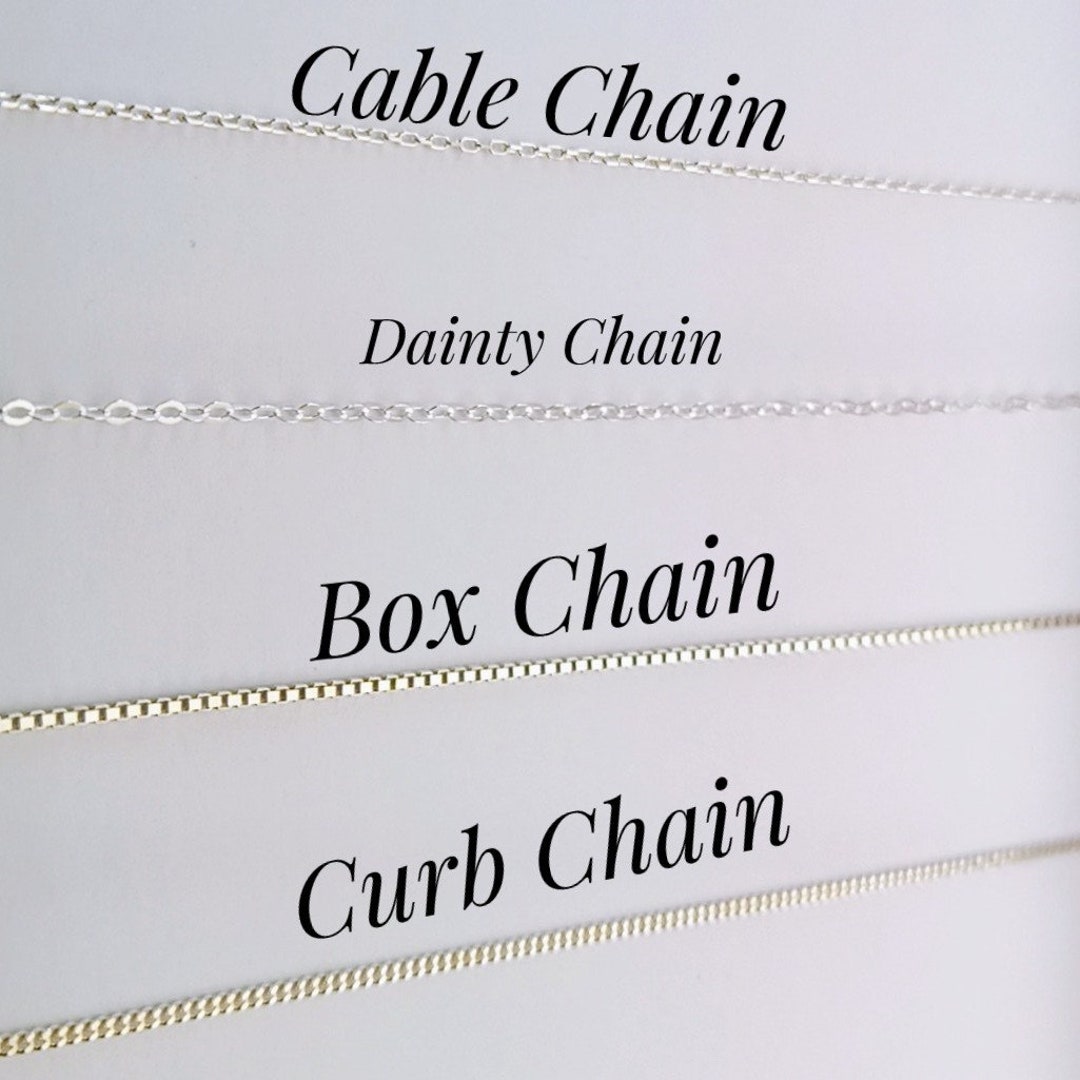 Curb Chain , Box Chain , Dainty Chain , Cable Chain - Etsy