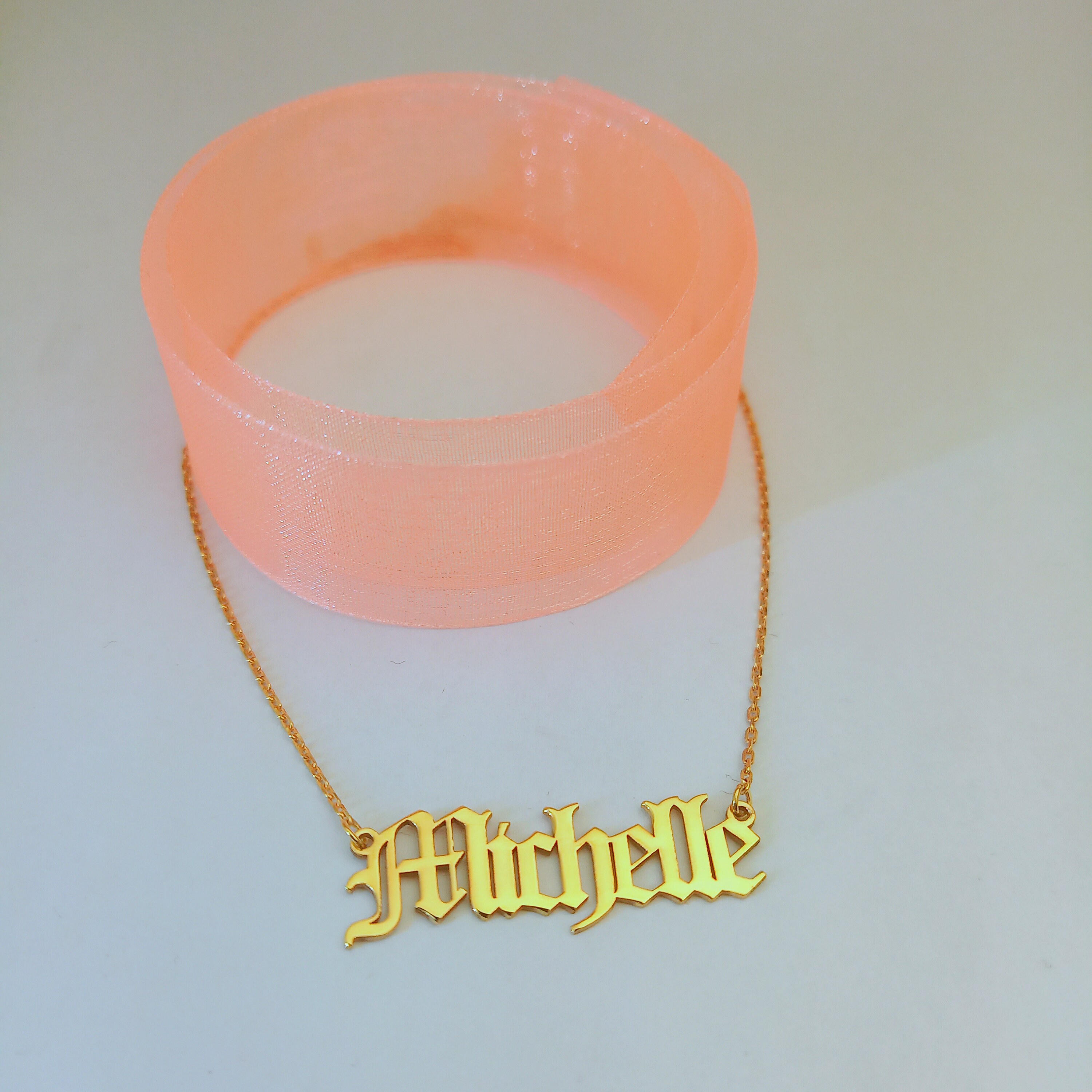 Personalized Gold Gothic Leo Name Necklace: Zodiac Sign Jewelry - Etsy