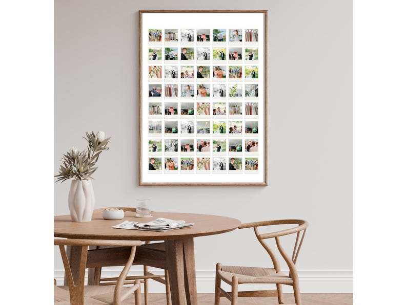 Polaroid Photo Collage Template | Custom Wedding, Baby, Memorial (canva ...