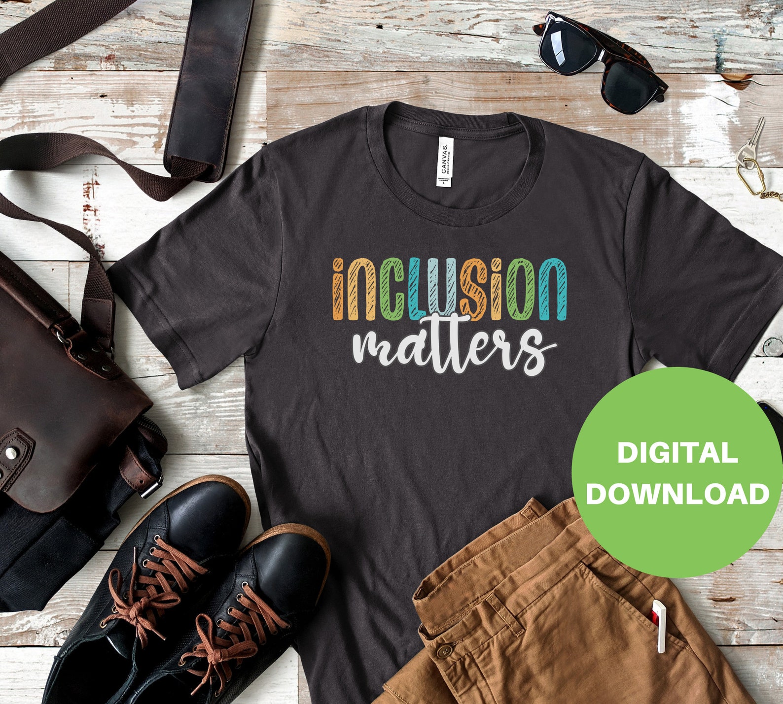 Inclusion Matters Retro Svg Png Pdf Jpg Autism Awareness - Etsy