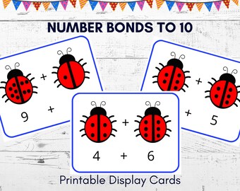 Number Bond Flashcards - Etsy