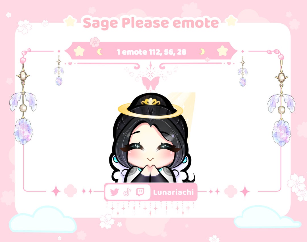 Valorant Sage Angel Emote for Twitch, Discord, Youtube - Etsy
