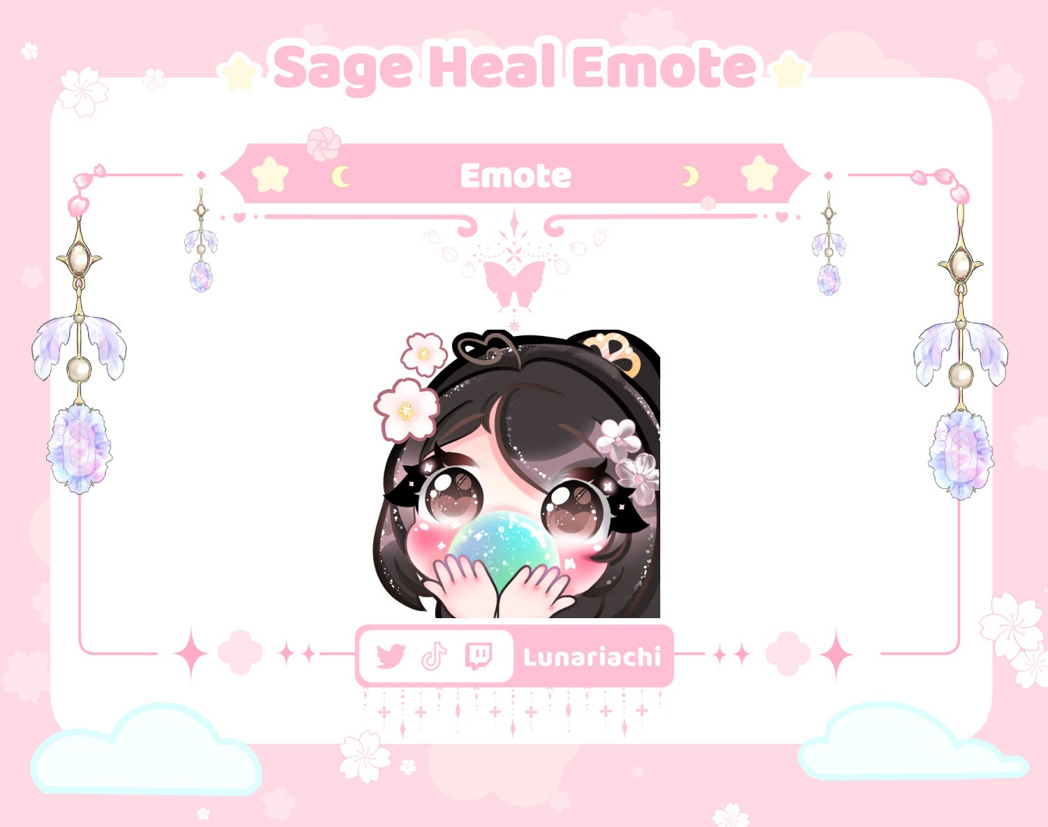 Sage Heal Valorant Emote | Kawaii Chibi Twitch, Discord & Youtube ...