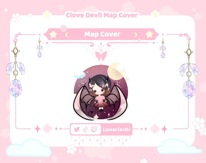 Valorant Cute Clove Devil Overlay, Map Cover Twitch, Discord, Youtube ...