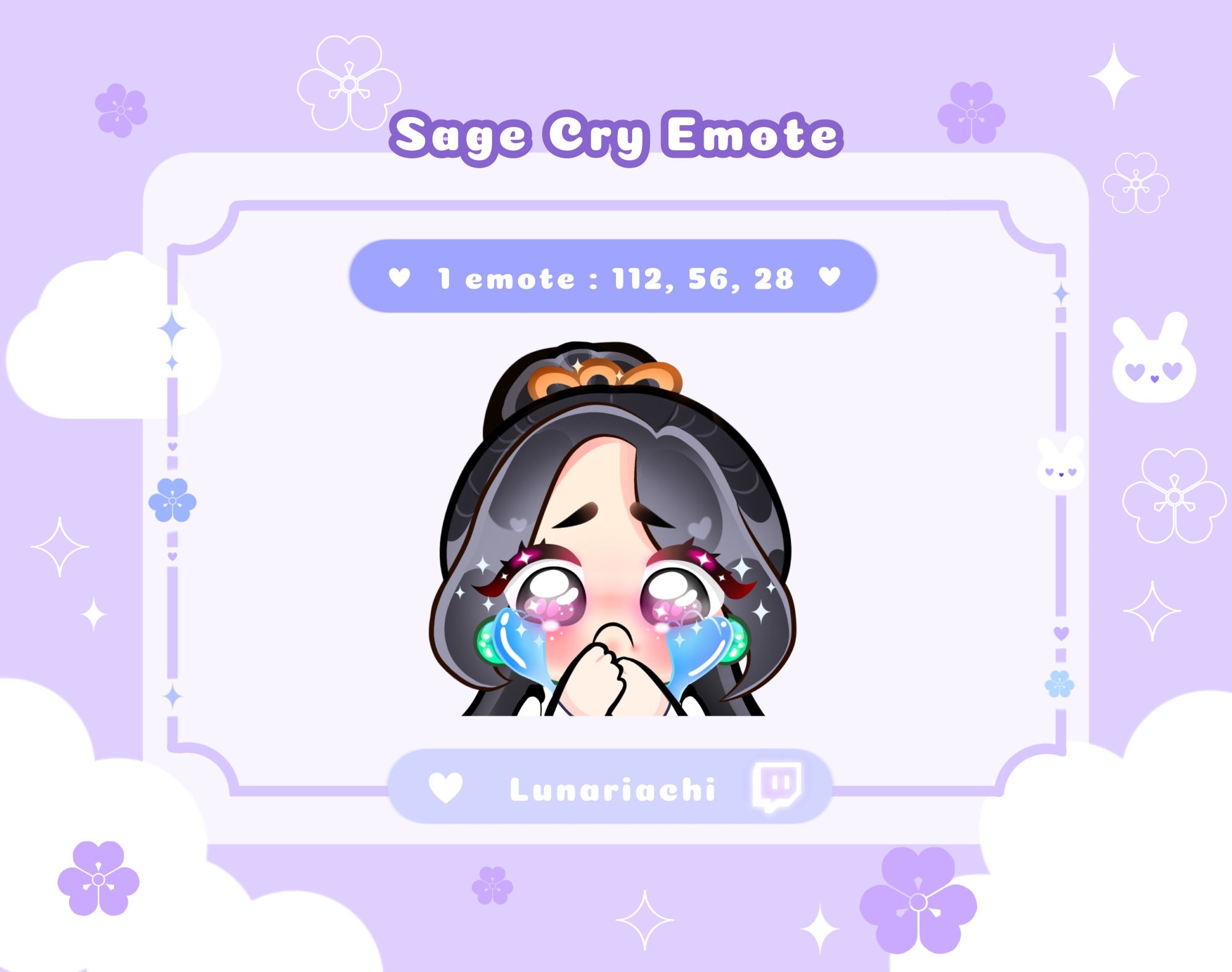 Valorant Cute Sage Cry Emote Twitch, Discord, Youtube - Etsy