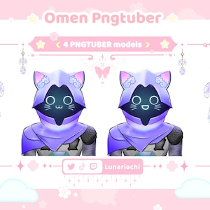 Omen Cute Cat Pngtuber Valorant Twitch, Youtube - Etsy