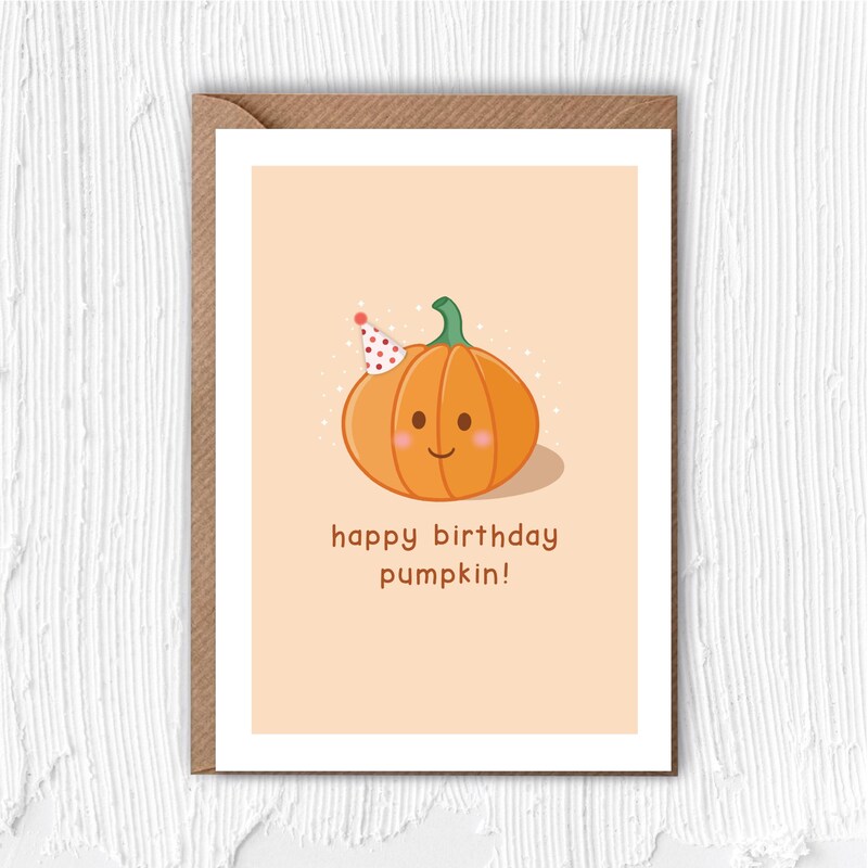 Autumn Birthday Card - Etsy