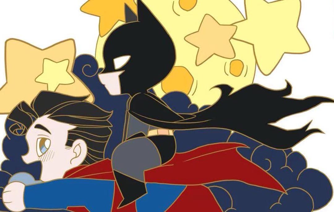 Chibi Superbat Flight DC Enamel Pin - Etsy