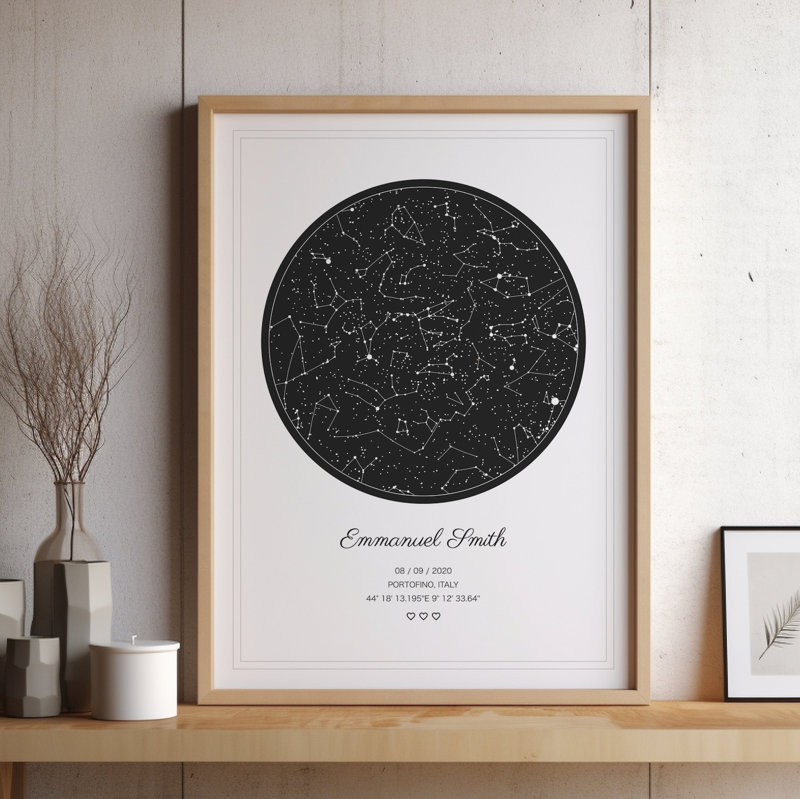Digital Custom Star Map Print, 16th Anniversary, Wedding Gift, for Mom ...