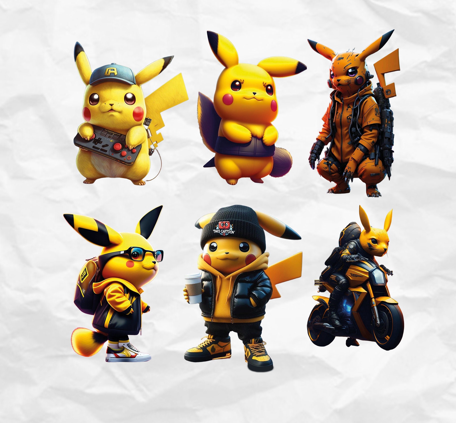 Pikachu PNG and SVG Fan Art Pikachu Transparent Image Printable Pikachu ...