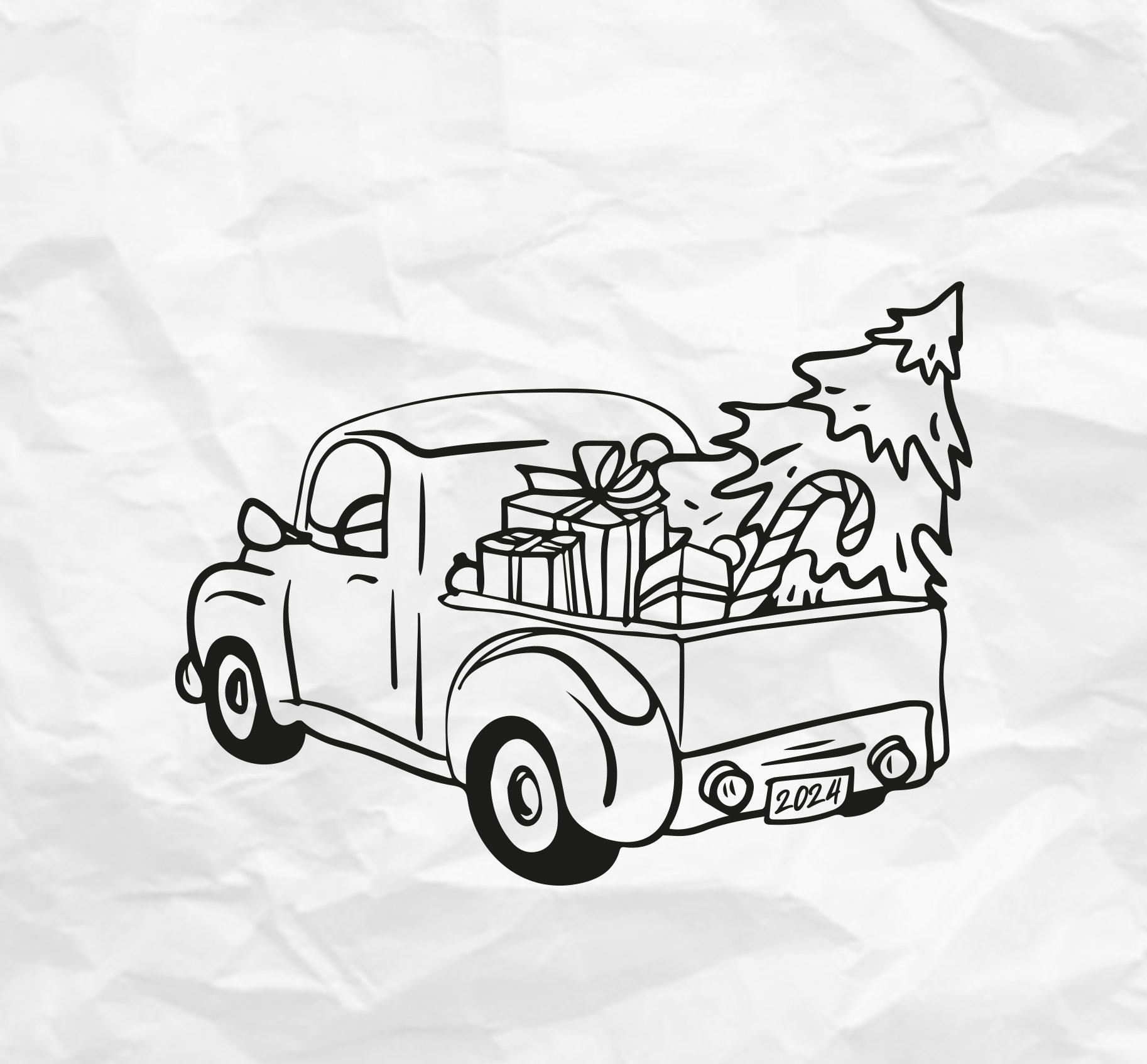 Christmas Truck SVG | Christmas Car SVG | Christmas Truck PNG ...