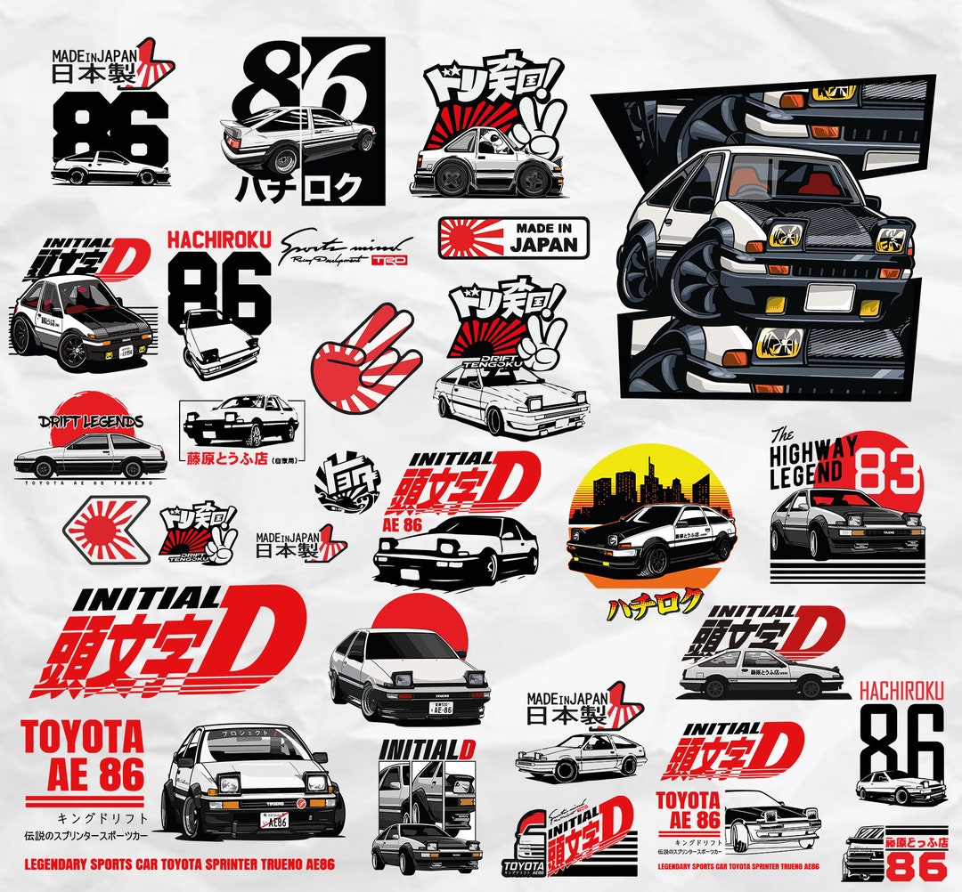 JDM Svg, Hachiroku, Toyota AE86 Design Svg /png /eps /dxf, Image Cut ...