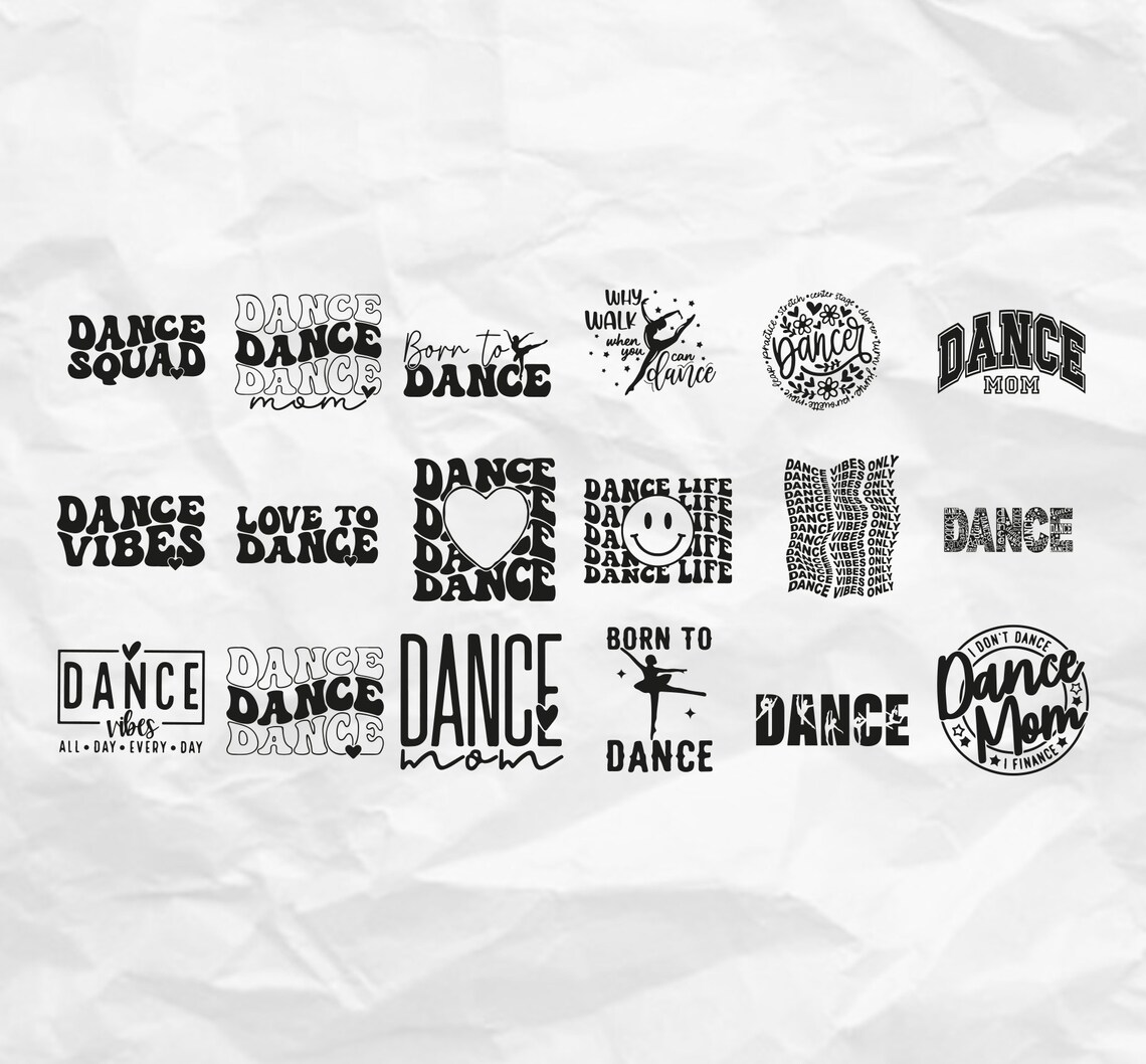 Dance Svg Bundle, Dance Quotes Svg, Dance Lover Svg, Dance Mom Svg ...