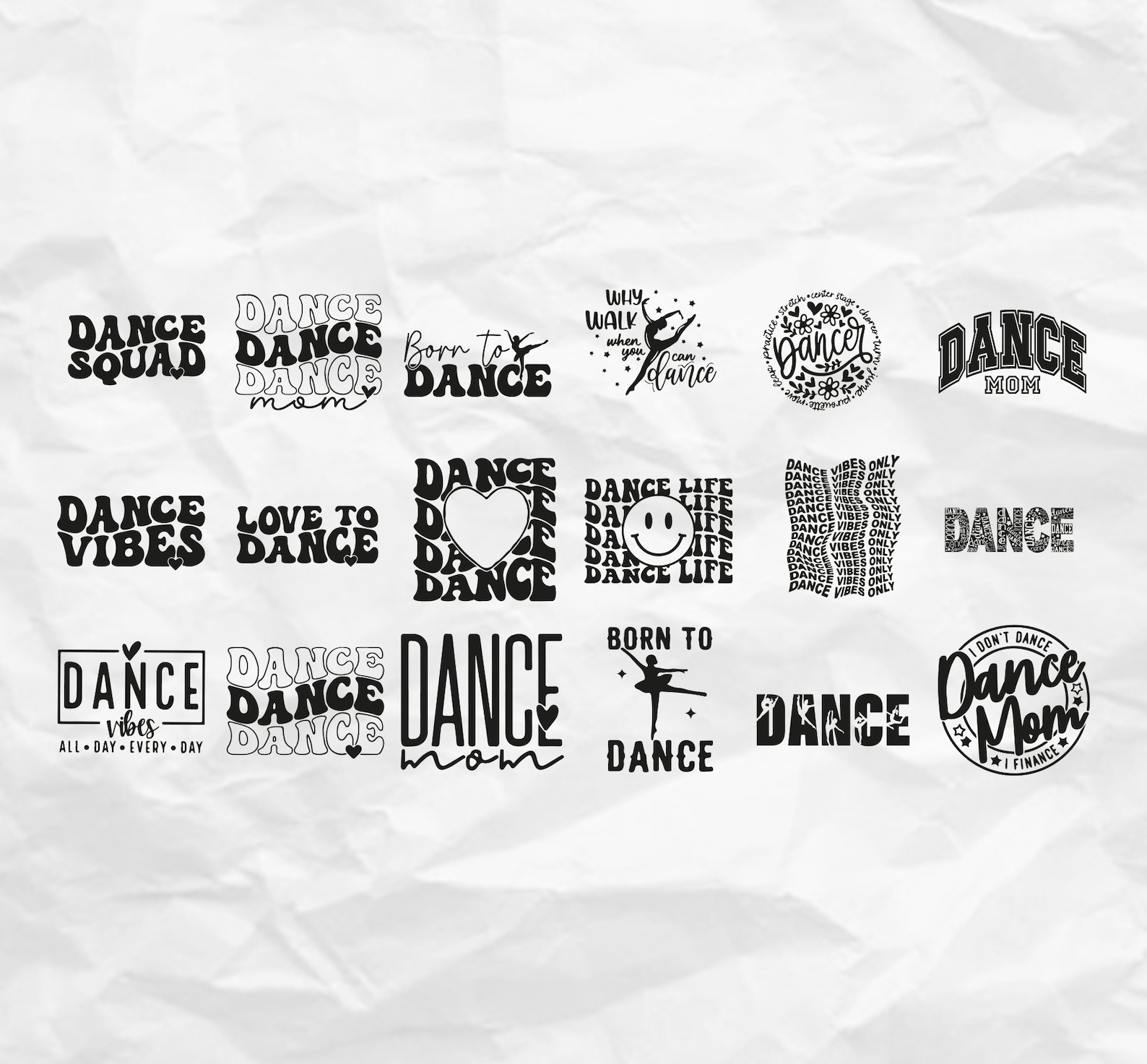 Dance Svg Bundle, Dance Quotes Svg, Dance Lover Svg, Dance Mom Svg ...
