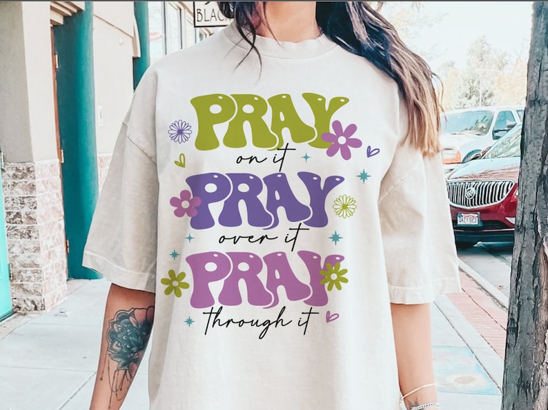 Orar en él Orar sobre él svg, Oración svg, Orar svg, Christian svg ...