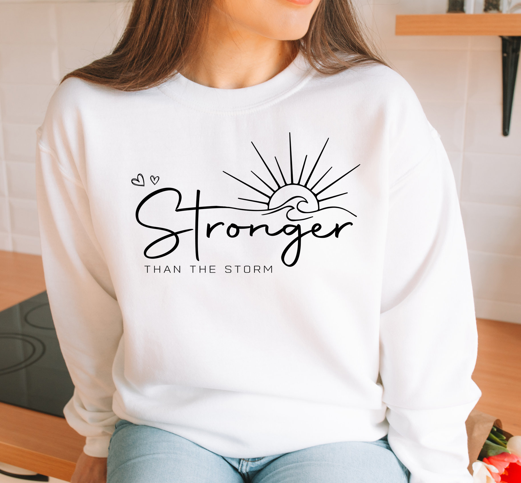 Stronger Than the Storm Svg, Inspirational Svg, Motivational Svg ...