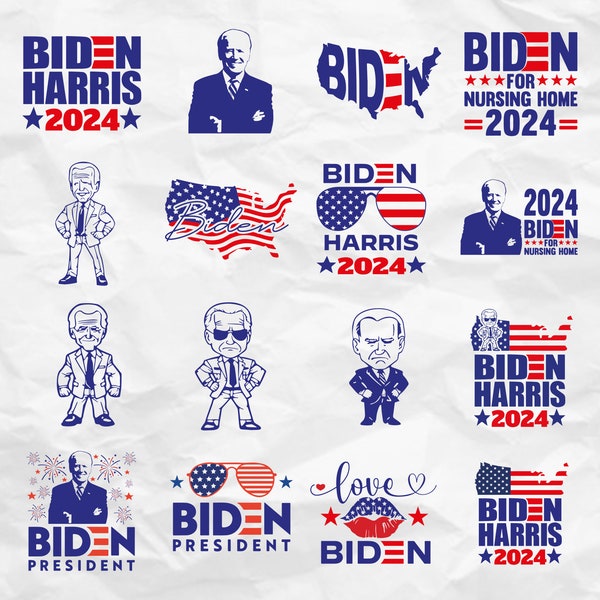 Silhouette of Joe Biden - Etsy