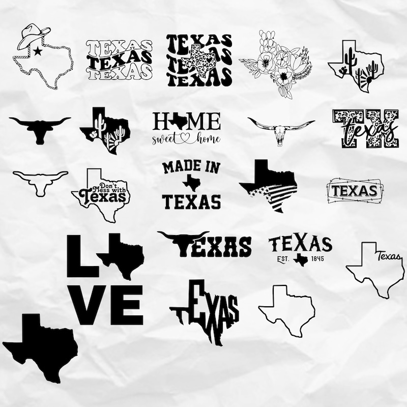 Texas Svg - Etsy