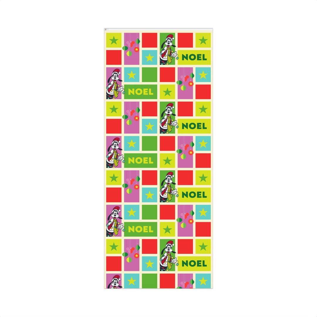 Disney Goofy Colorful Holiday Gift Wrap Papers - Etsy