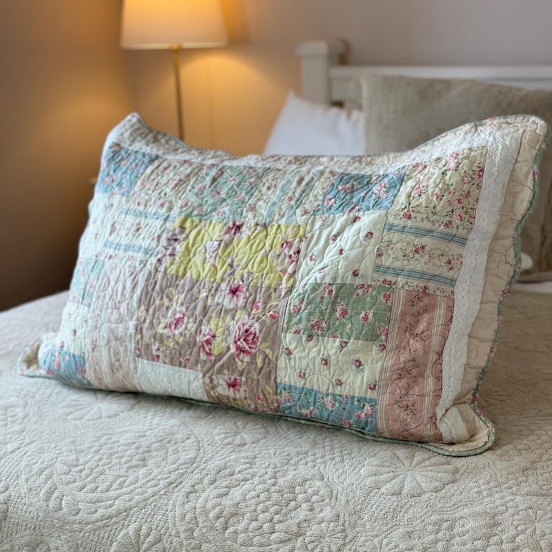 Patchwork Pillowcase - Etsy