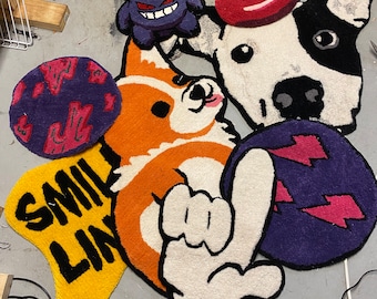 Cut Pile Custom Rug - Etsy