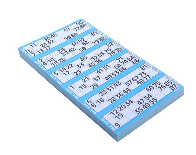 Bingo Game X 150 Single Ticket Card Flyer Pads Book 25 Sheet Security ...