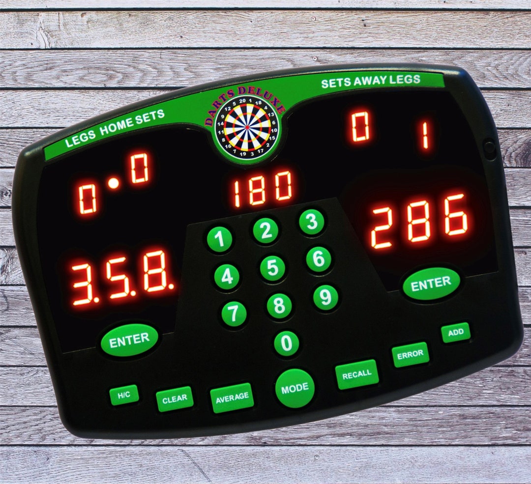 Darts Deluxe Electronic Darts Scorer Darts Scoreboard - Etsy UK