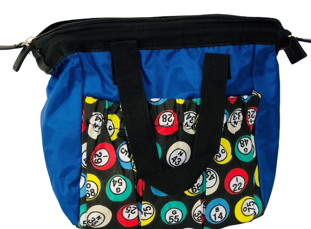 Bingo Carry Bag for Bingo Tickets Bingo Dabbers Bingo Gift Bingo Blue ...