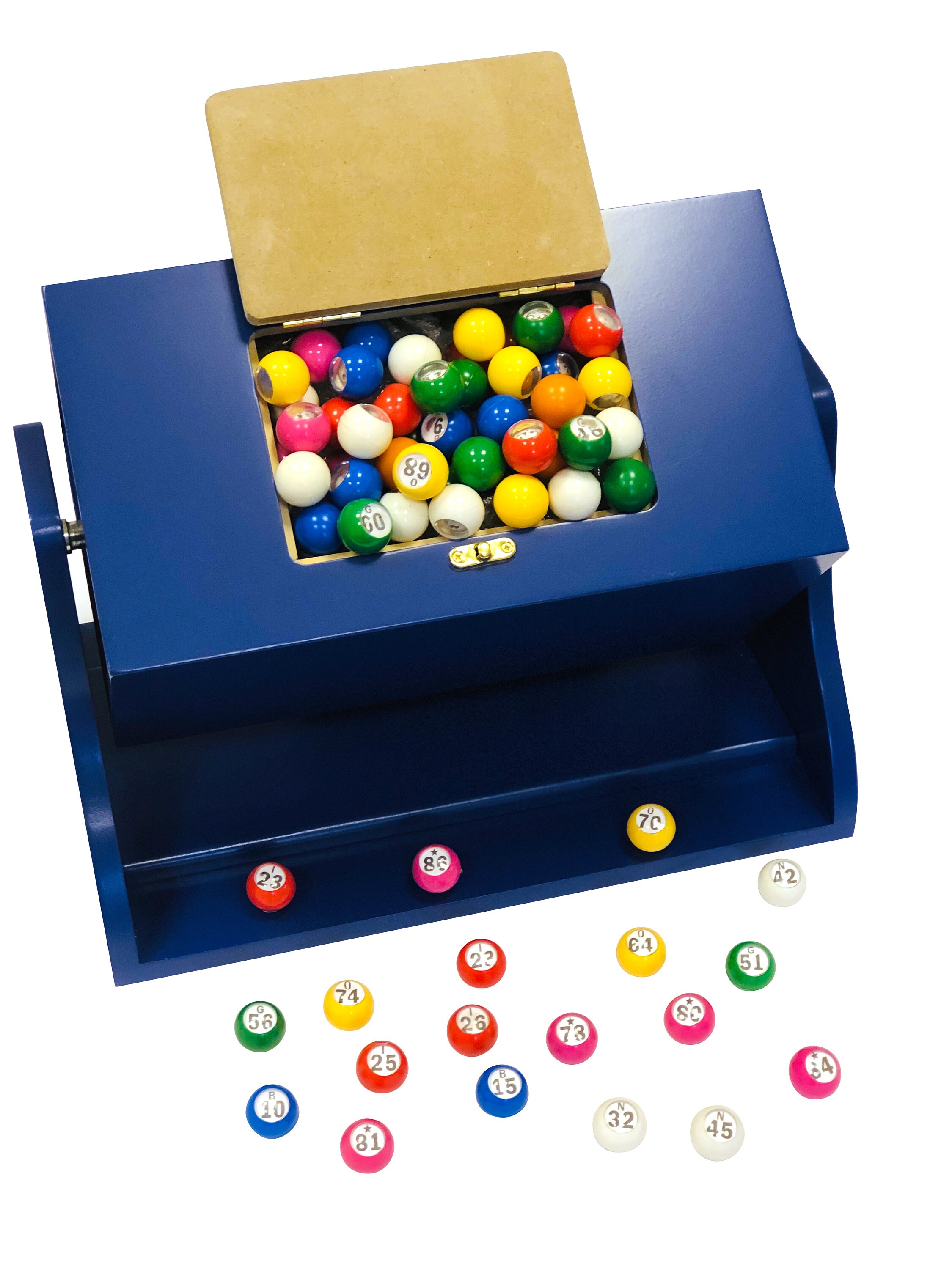 Raffle Drum Tombola Drum Blue Wooden Drum - Etsy UK