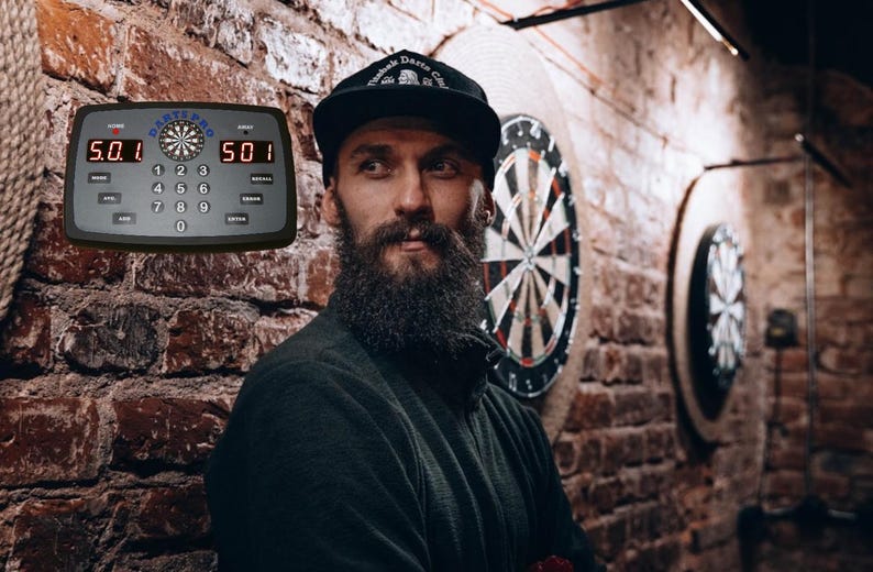 Darts Pro Electronic Darts Scorer Darts Scoreboard - Etsy UK