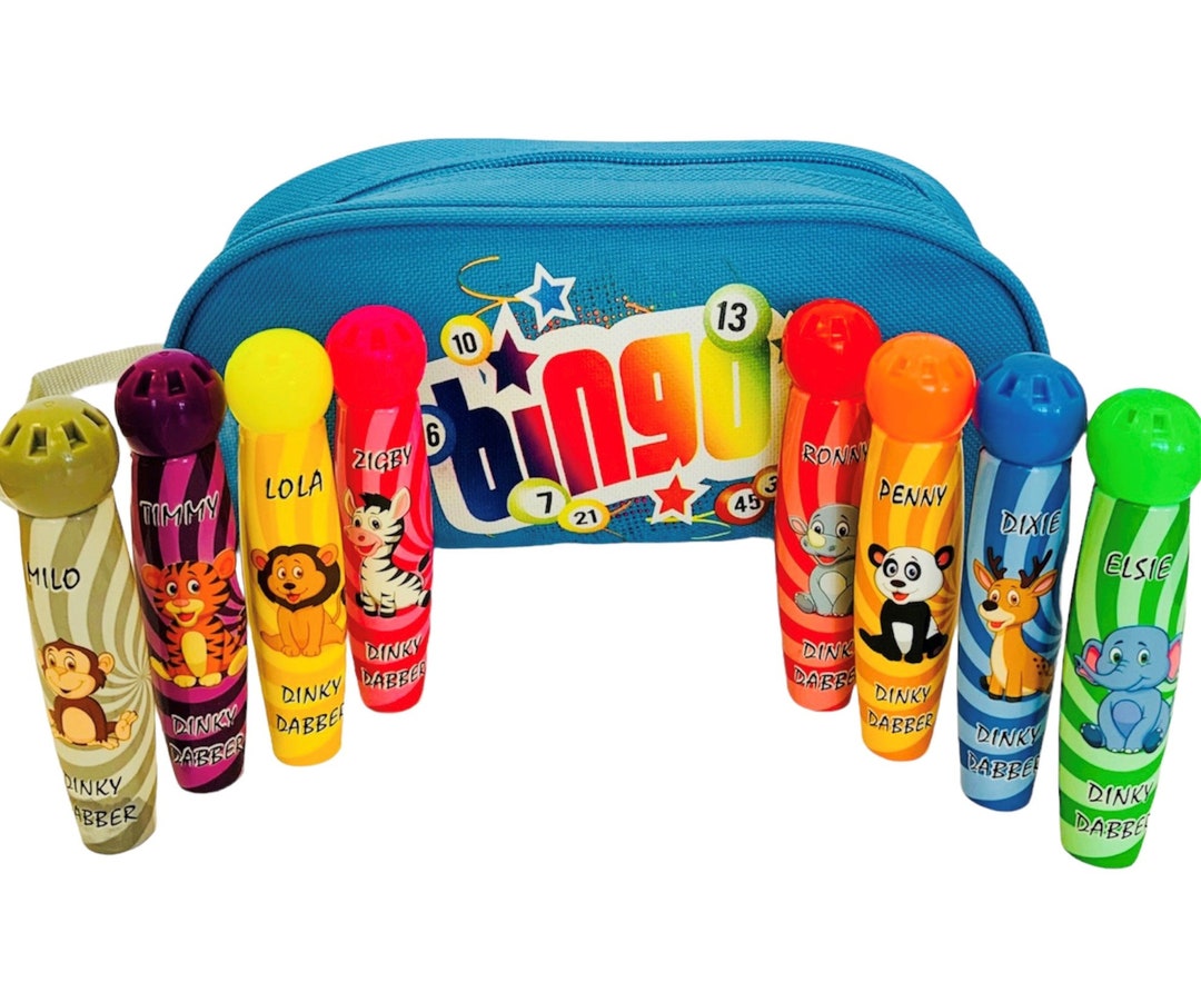 Bingo Neon Dabbers Dabber Case Set for Bingo Lover Bingo Player Gift ...